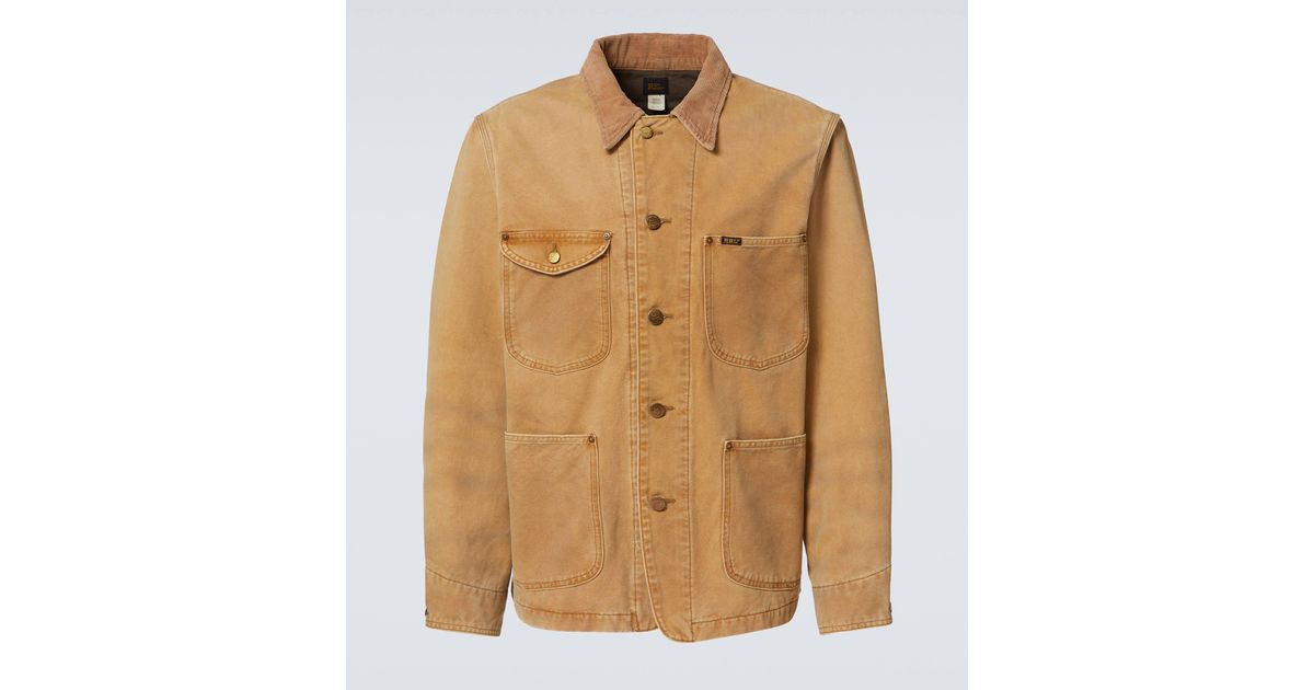 RRL Lynn Cotton Field Jacket in Brown for Men | Lyst UK