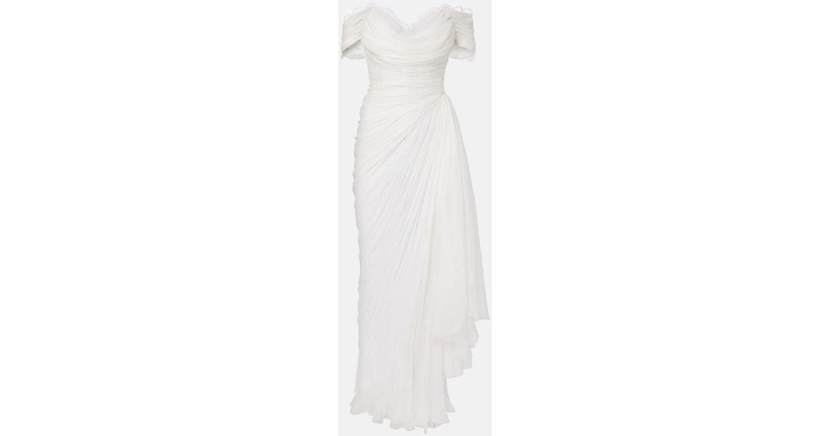 Maria Lucia Hohan Bridal Dalia Silk Gown in White | Lyst