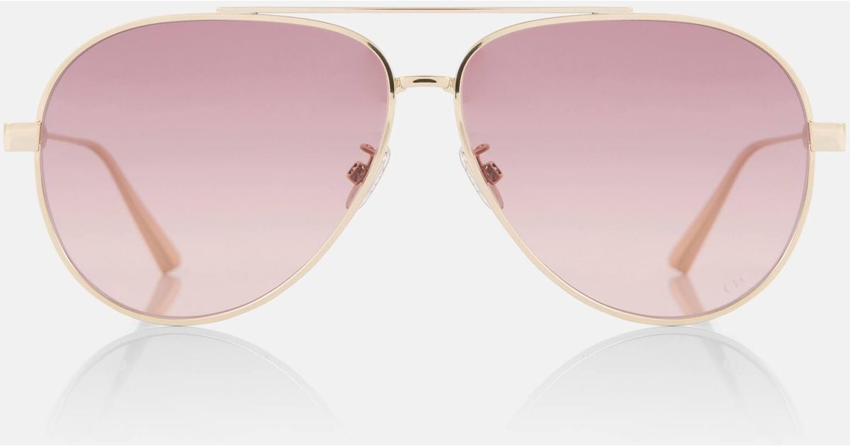 Dior Diorcannage A1U Aviator Sunglasses in Pink | Lyst UK