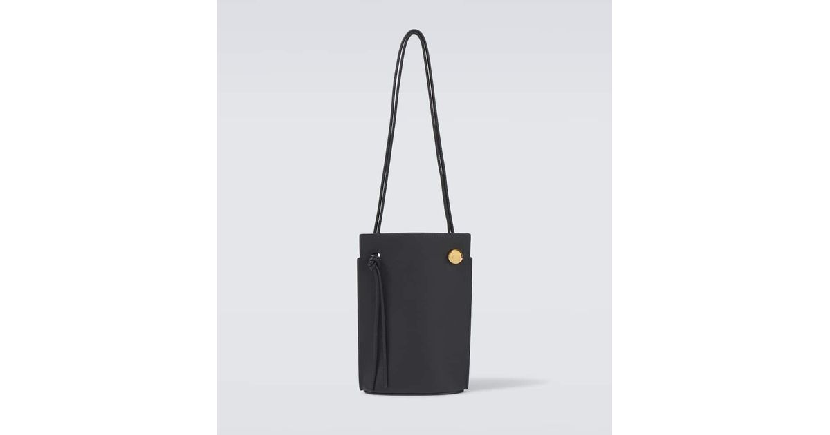 Loewe Pebble Dice Pocket Leather Shoulder Bag in Black for Men | Lyst