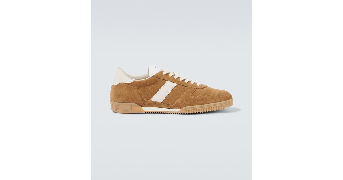 Tom Ford Radcliffe Suede Sneakers in Brown for Men | Lyst