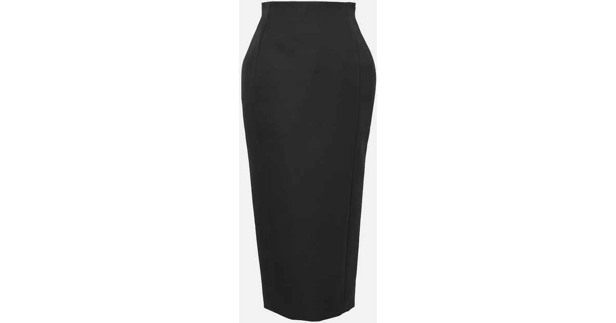 Wardrobe NYC X Rhw Web Midi Skirt in Black | Lyst