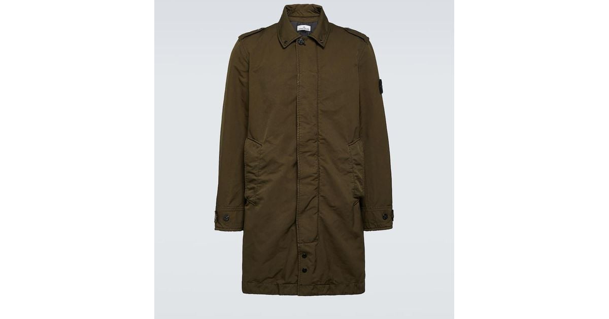 Stone Island David-Tc Compass Parka in Green for Men | Lyst UK