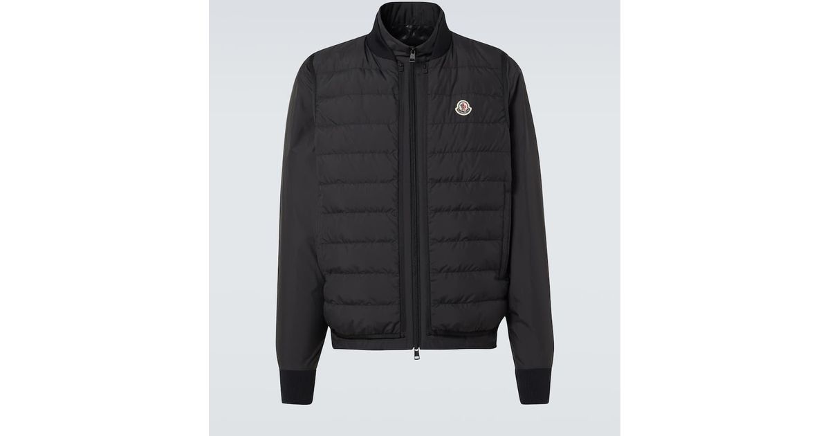 Moncler Verney Convertible Down Jacket in Black for Men | Lyst