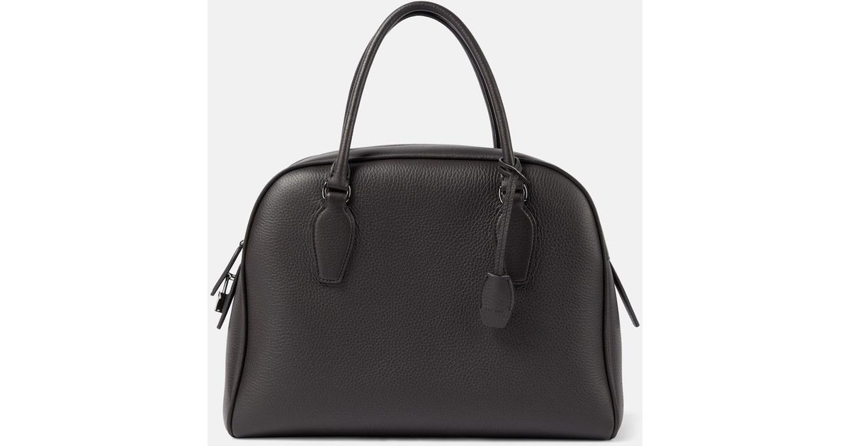 The Row India 12.00 Bag In Leather in Black | Lyst