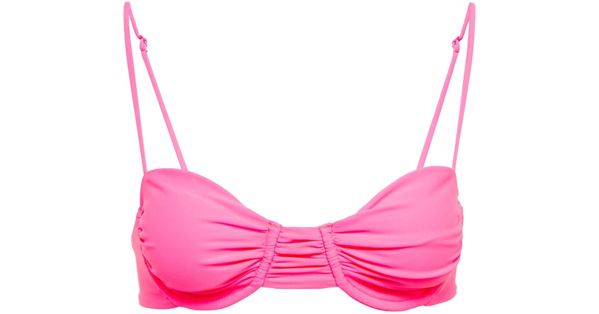 Jade Swim Mia Bikini Top In Pink Lyst Uk