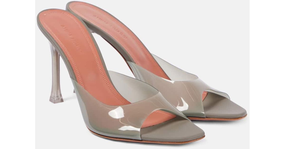 AMINA MUADDI Alexa Glass 95 Pvc Mules in Brown | Lyst