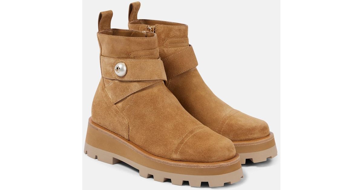 Jimmy Choo Meena Ankle Boots in Brown | Lyst