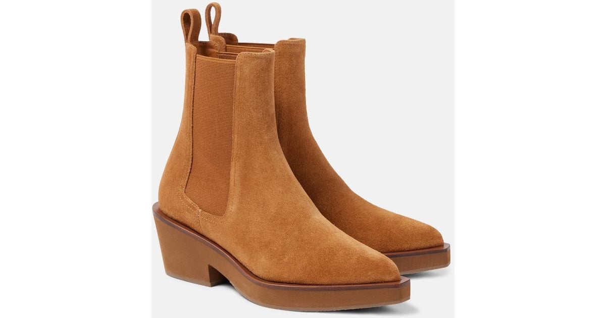 Robert Clergerie Tegan Suede Ankle Boots in Brown | Lyst Robert Clergerie Tegan Suede Ankle Boots in Brown | Lyst