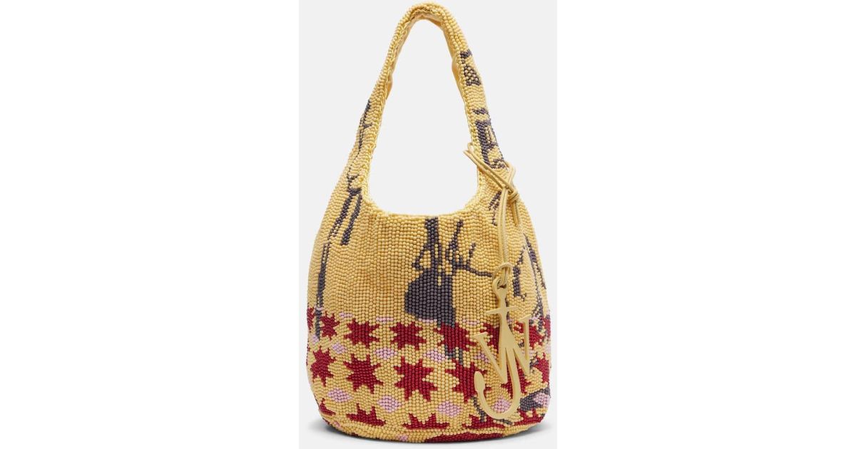 JW Anderson Mini Beaded Tote Bag in Metallic | Lyst