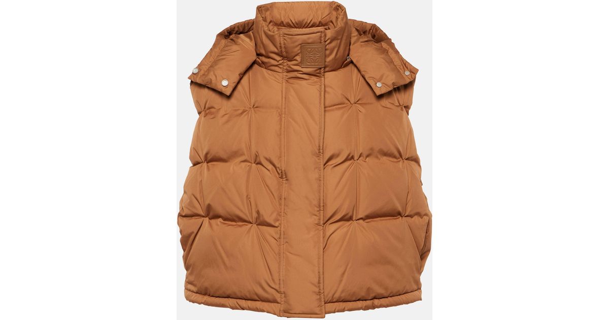 Loewe Luxury Puffer Jacket In Nylon in Brown | Lyst UK