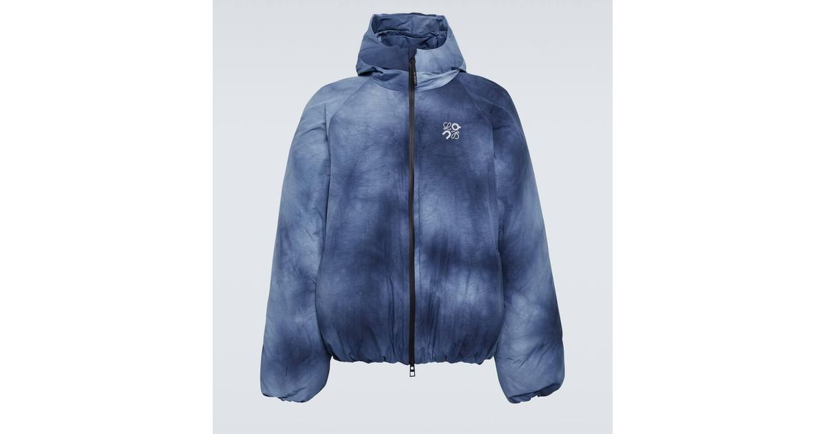 Loewe X On Tie-Dye Technical Puffer Jacket in Blue for Men | Lyst