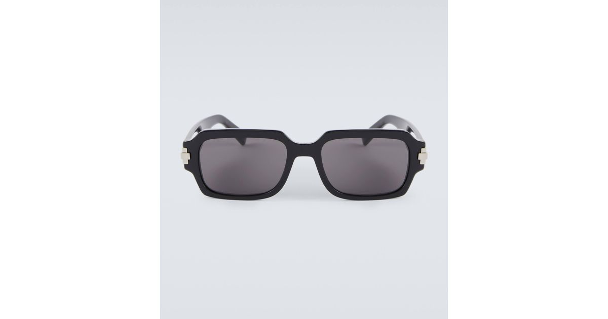 Dior Diorblacksuit Xl S1i Rectangular Sunglasses In Brown For Men Lyst Canada