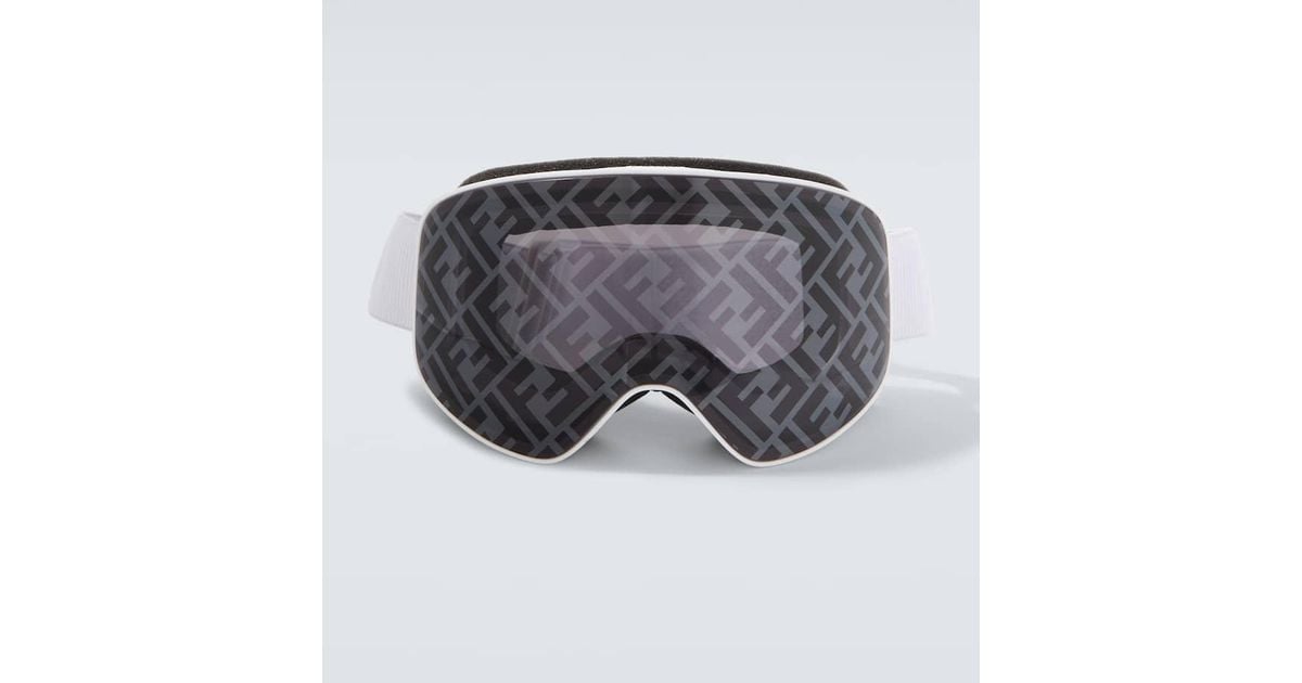 Fendi Logo Ski Goggles in Grey for Men | Lyst UK