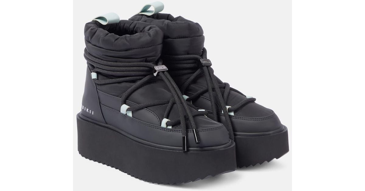 Inuikii Technical Platform Snow Boots in Black | Lyst