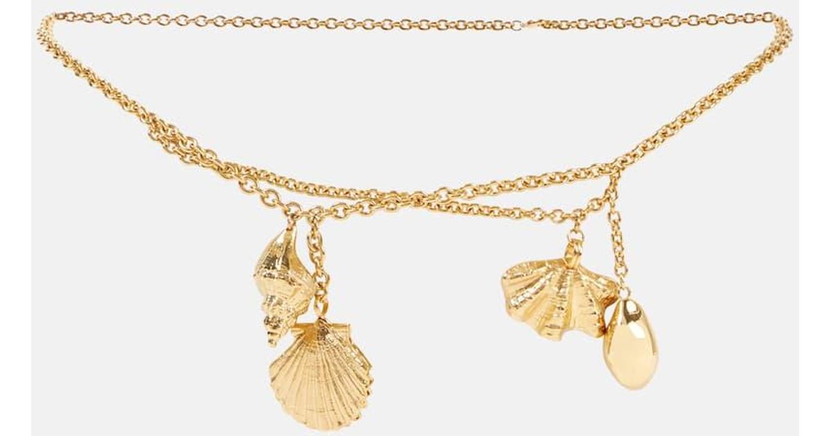 Chloé Shells Chain Belt in Metallic | Lyst