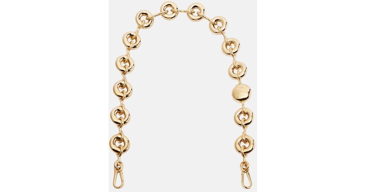 Loewe Chunky Donut Stainless Steel Bag Strap in White | Lyst UK