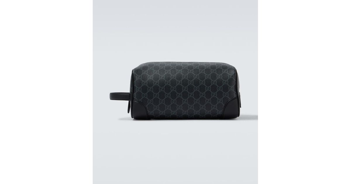 Gucci Gg Canvas Medium Vanity Bag in Black for Men | Lyst