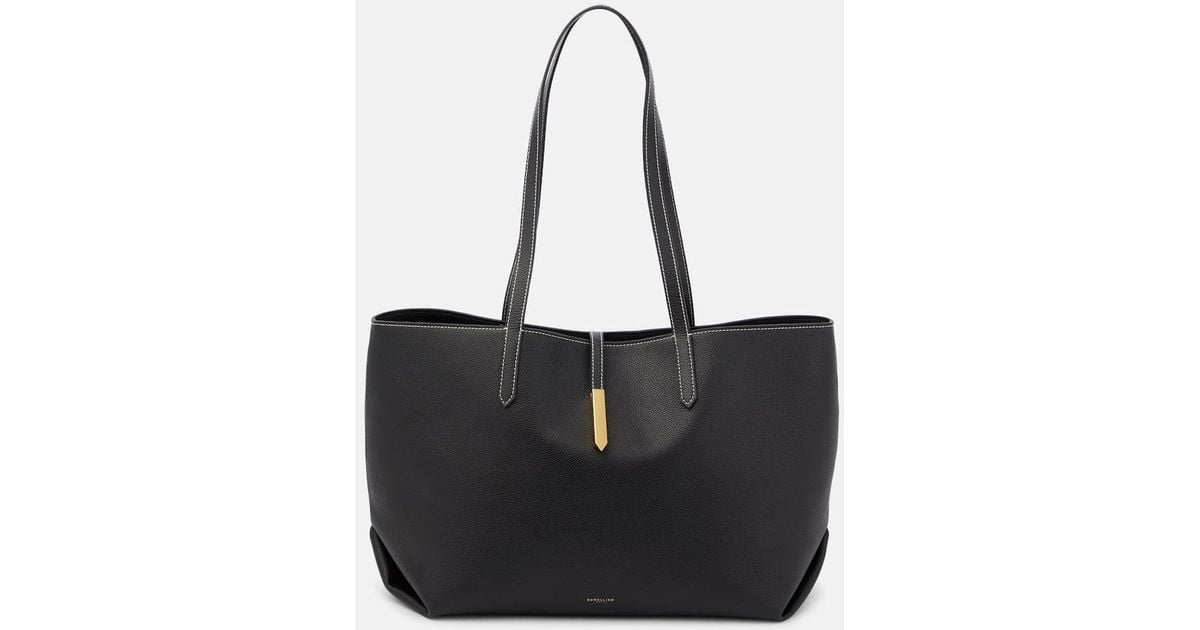 DeMellier Tokyo Leather Tote Bag in Black | Lyst