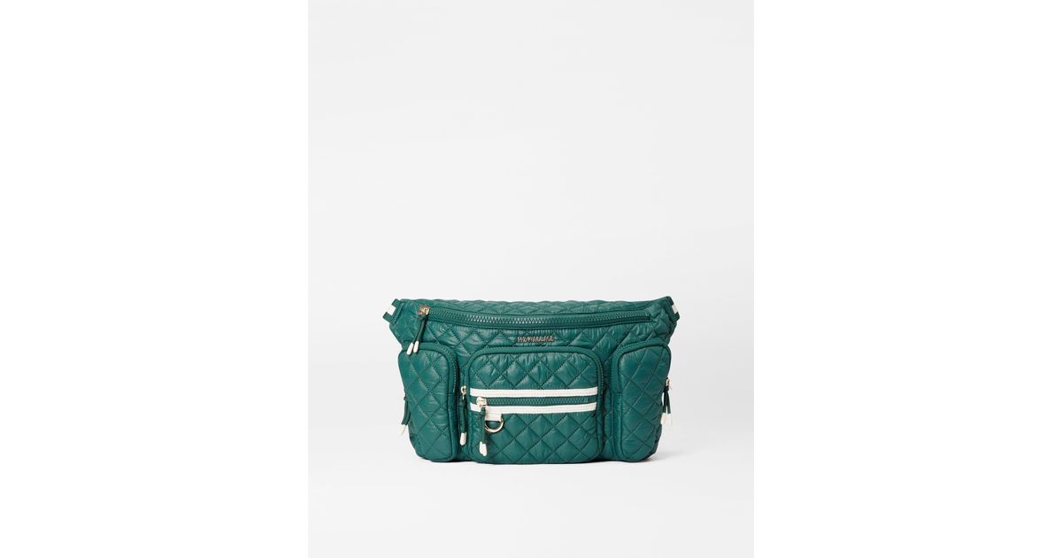 MZ Wallace Emerald/ecru Xl Metro Sling in Green | Lyst