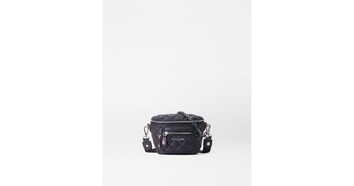MZ Wallace Black Micro Crosby Sling in Blue | Lyst