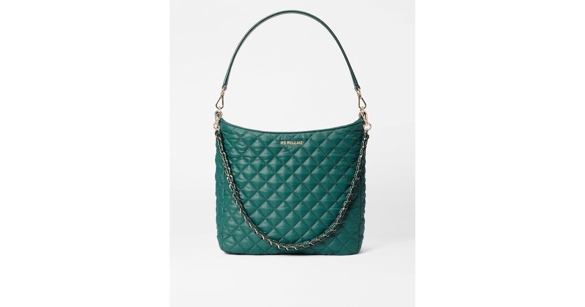 MZ Wallace Emerald Crosby Hobo in Blue | Lyst