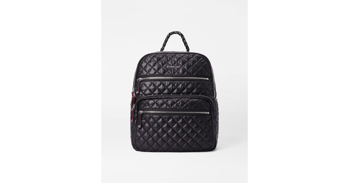 MZ Wallace Black Crosby Backpack | Lyst Canada