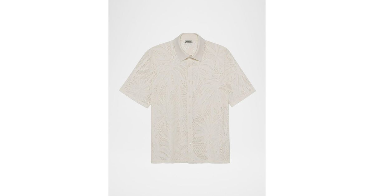 Jonathan Simkhai Apos;S Conrad Lace Button-Front Shirt in White for Men ...