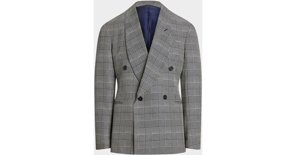 Ralph Lauren Kent Glen Plaid Silk Sport Coat in Gray for Men | Lyst