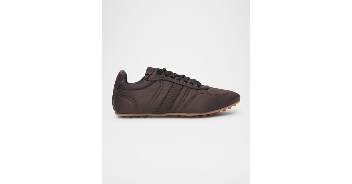 Alohas Tb.69 Rife Shiny Vegan Low-Top Sneakers in Brown | Lyst
