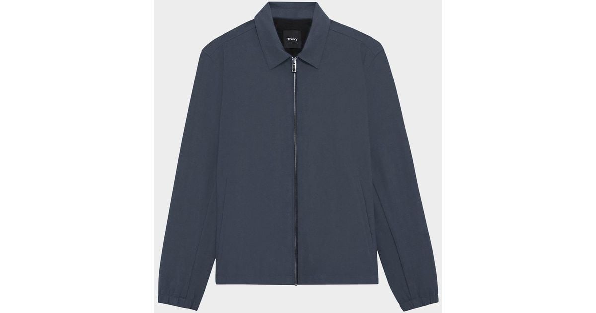 Theory Brody Precision Ponte Jacket in Blue for Men | Lyst