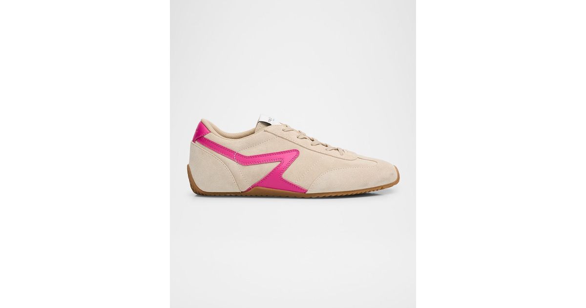 Rag & Bone Ultra Slim Retro Runner Sneakers in Pink | Lyst