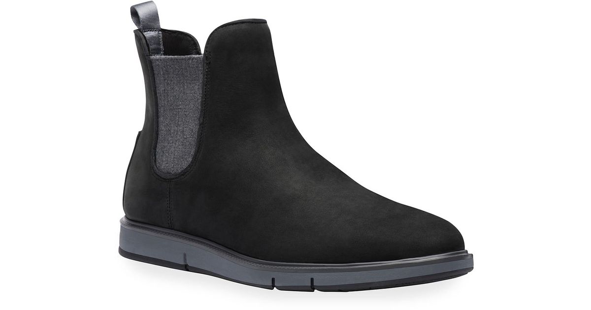 Swims Motion Water-Resistant Suede Chelsea Boots in Black for Men | Lyst
