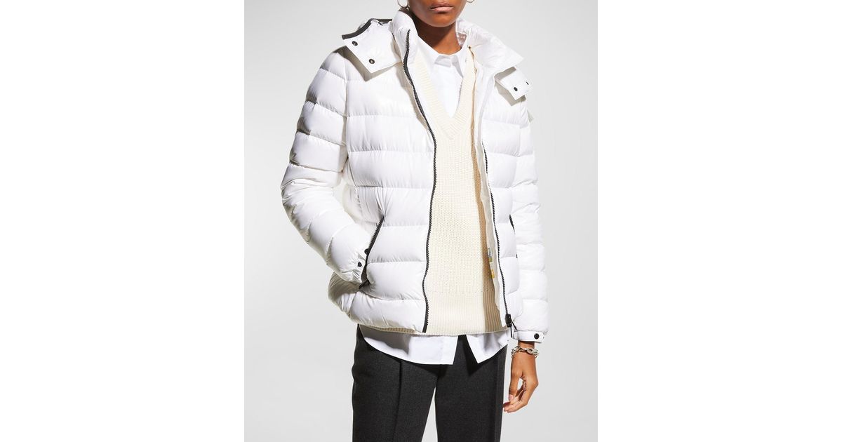 Moncler Bady Puffer Jacket in White | Lyst