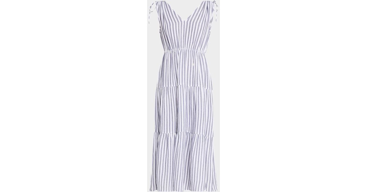 Rails Suzette Striped Midi Dress in Blue | Lyst