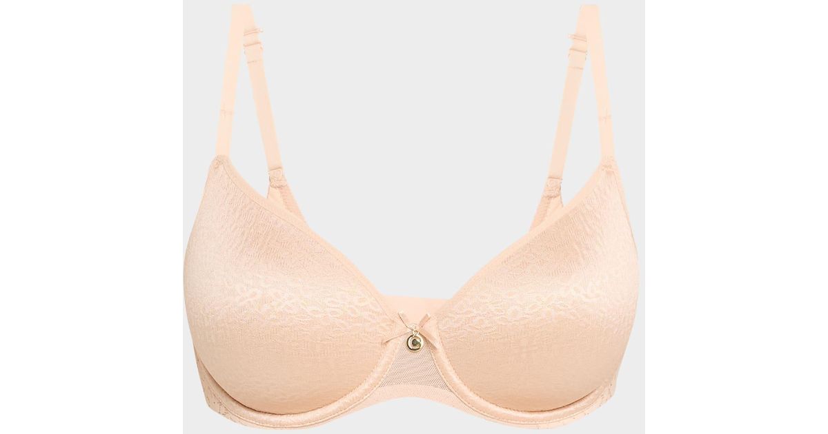 Chantelle Norah Lace Full-Coverage Spacer Bra in Natural | Lyst