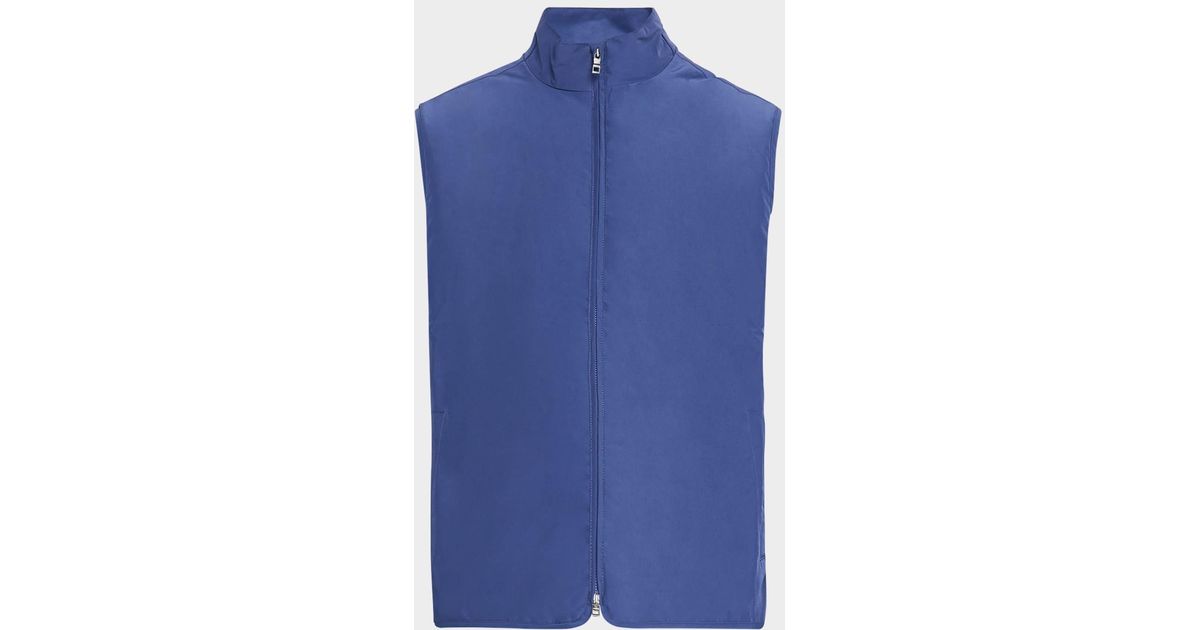 Peter Millar Mercer Full-Zip Vest in Blue for Men | Lyst