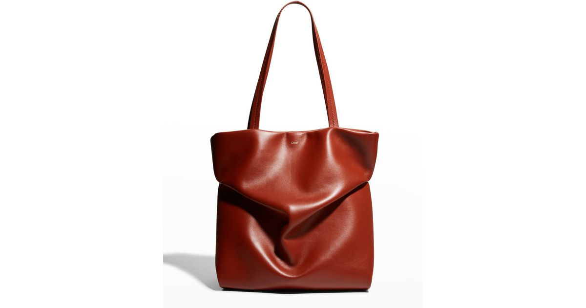 Chloé Judy Slouchy Leather Tote Bag in Red | Lyst Chloé Judy Slouchy Leather Tote Bag in Red | Lyst