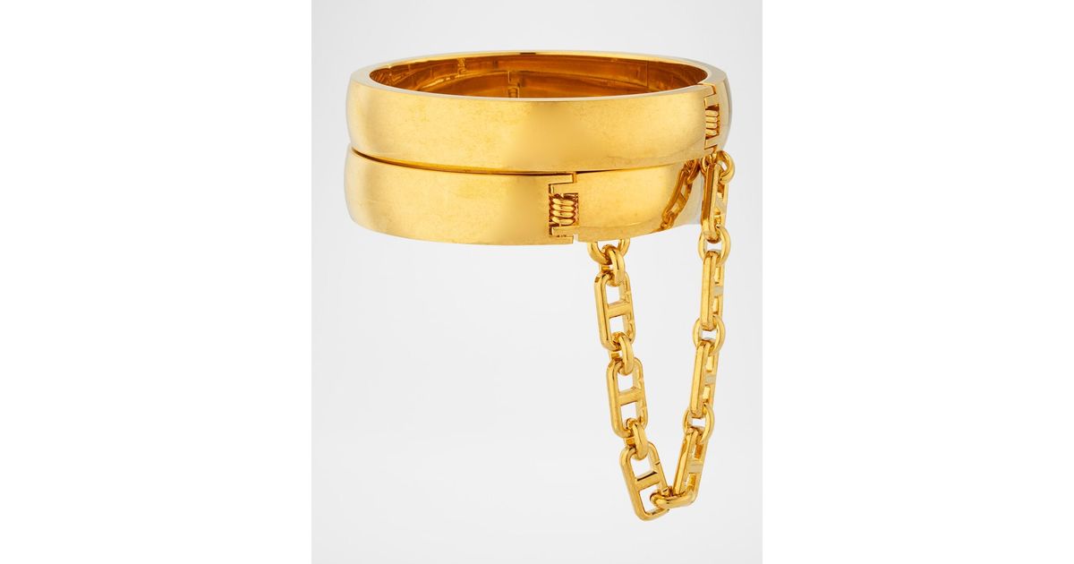 Tom Ford Whitney Double Bangle Bracelet in Yellow | Lyst
