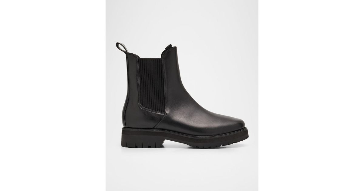 Rag & Bone Corey Leather Chelsea Boots in Black | Lyst