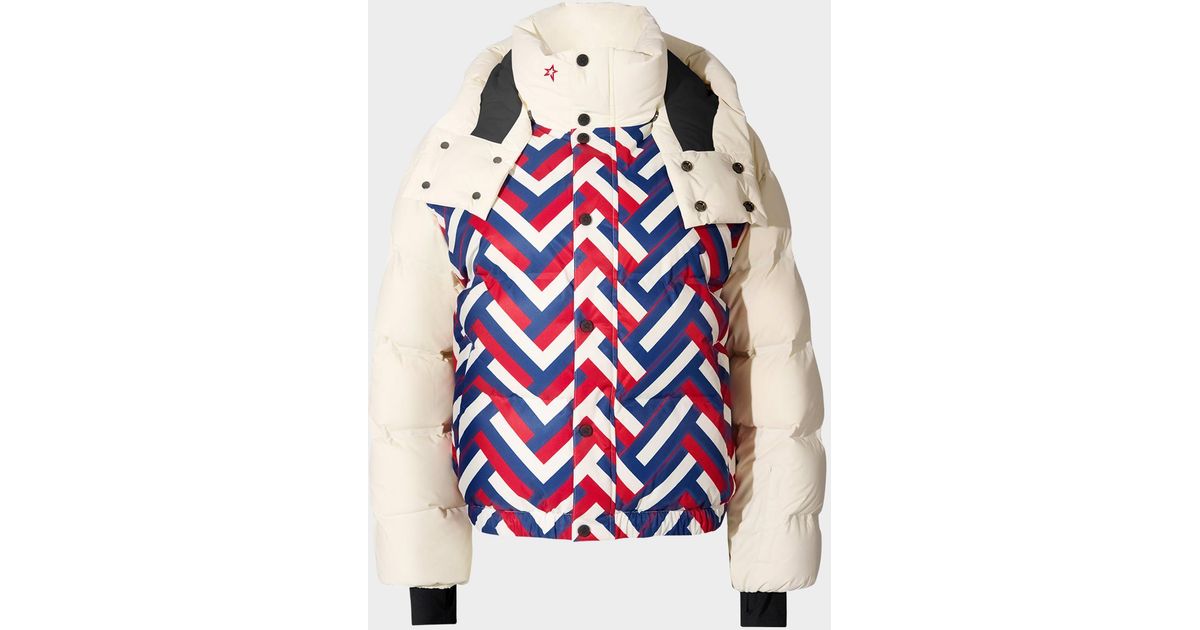 Perfect Moment Moments Down Ski Jacket With Detachable Hood in White | Lyst