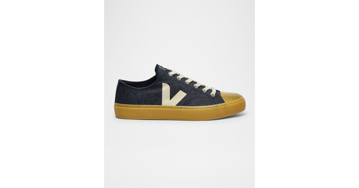 Veja Watta Denim Low-Top Sneakers in Blue | Lyst