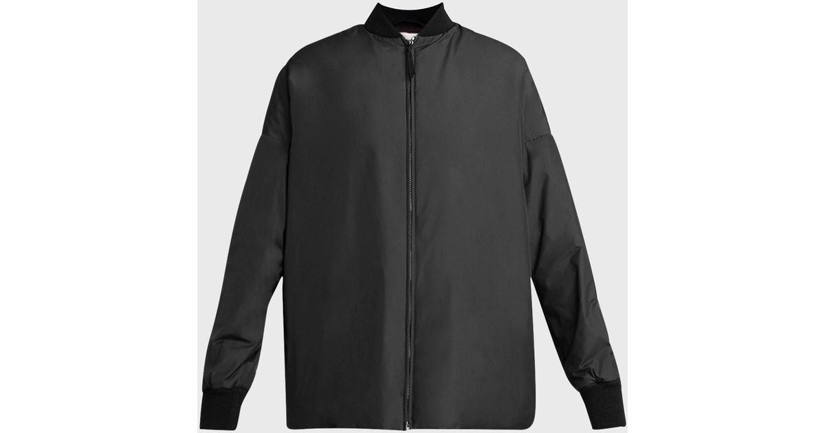 The Row Vito Technical Nylon Bomber Jacket in Gray | Lyst
