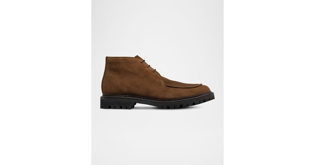 Allen Edmonds Graham Suede Chukka Boots in Brown for Men | Lyst