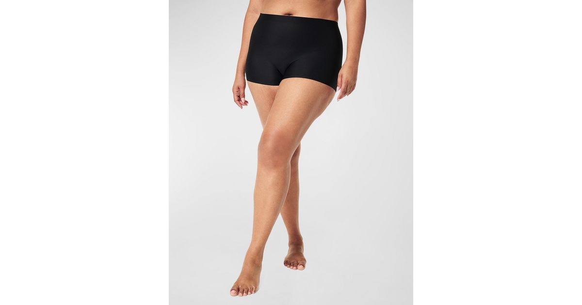 Spanx Sheer Power High-Rise Control Boyshorts in Black | Lyst
