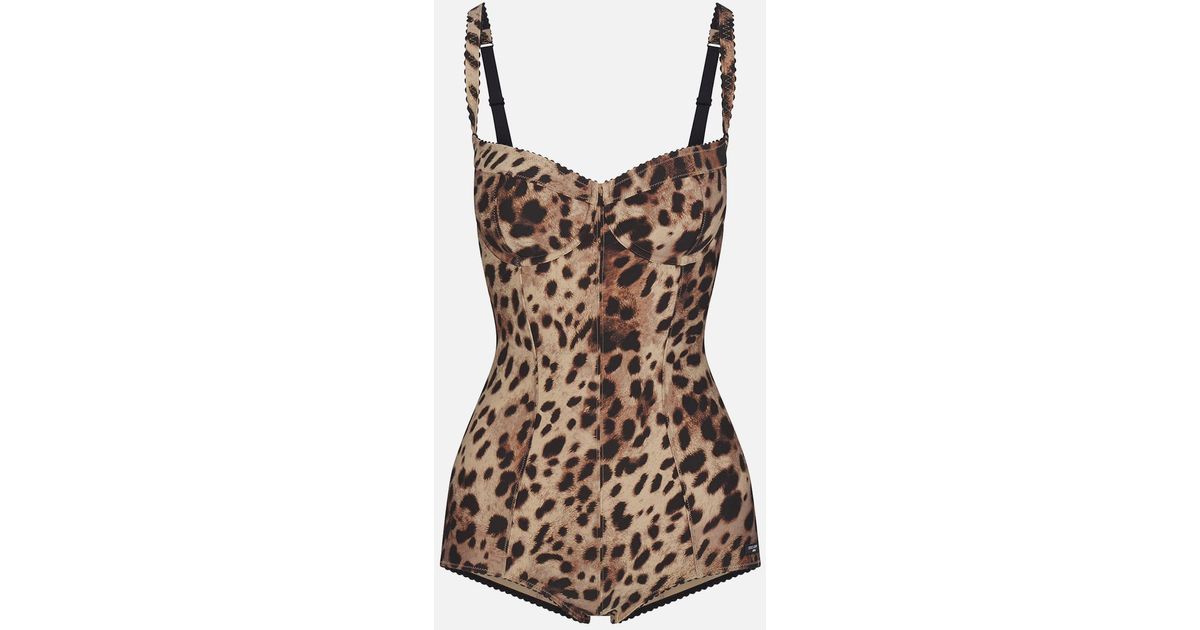 Dolce & Gabbana x SKIMS Skims Body Bodysuit in Brown | Lyst