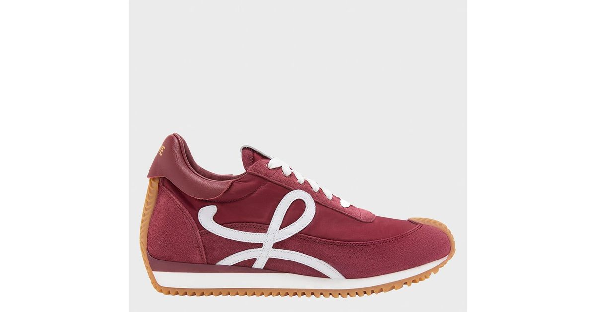 Loewe Flow Retro Runner Sneakers in Red | Lyst