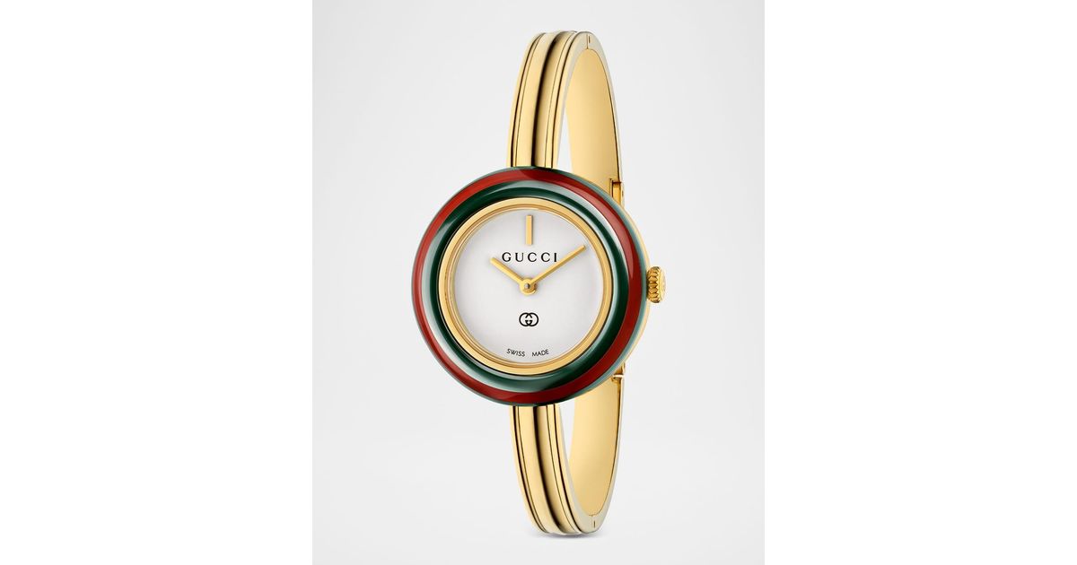 Gucci 28Mm Play Watch With Intechangeable Bezels in Metallic | Lyst