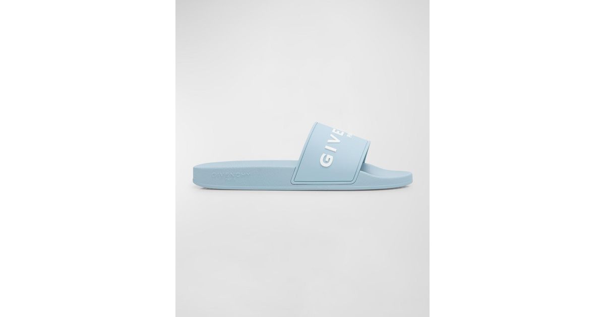 Givenchy Sliders in Blue for Men | Lyst