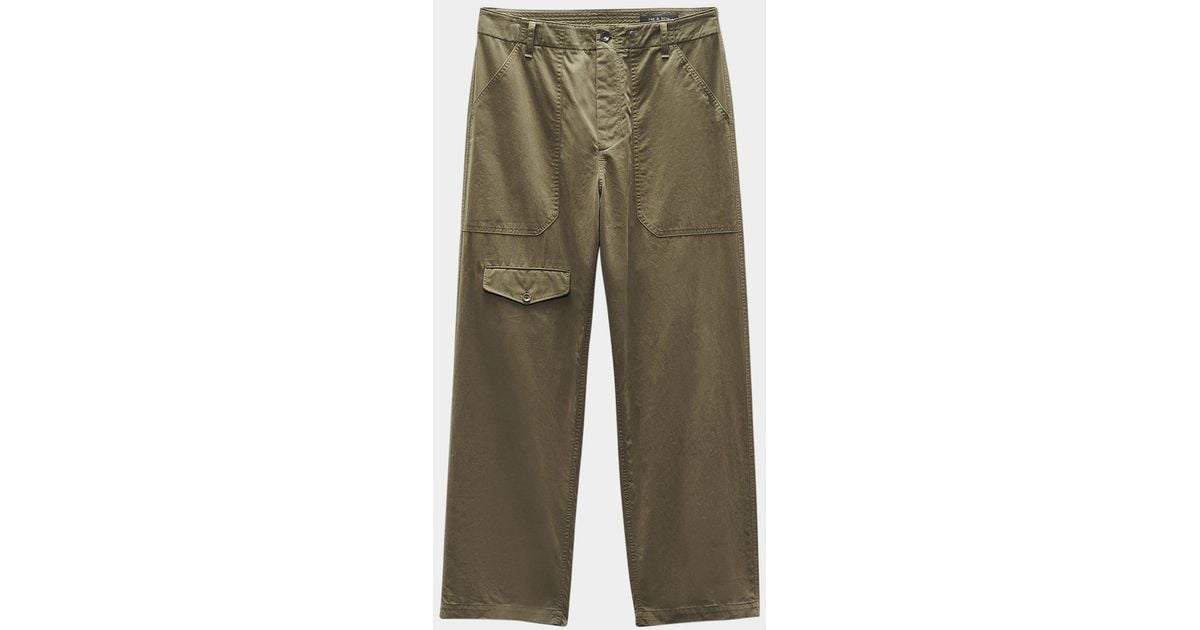 Rag & Bone Samson Denim Cargo Pants in Green for Men | Lyst